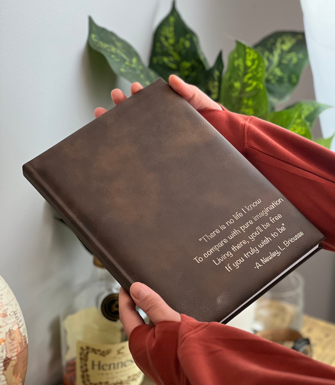 Customized Leather Journal, Personalized Leather Journal, Unlined ...