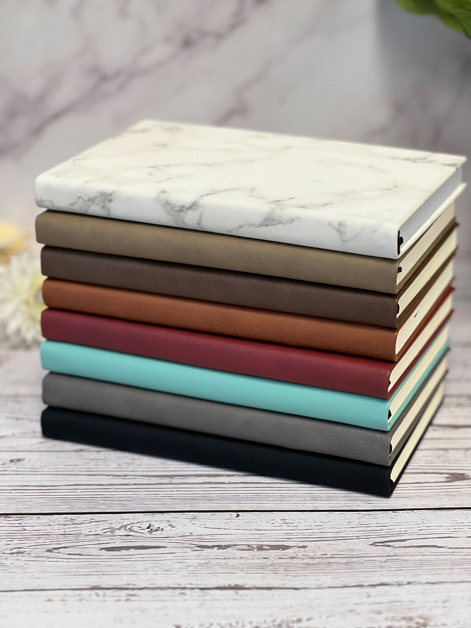 Personalized Hardcover Leather Journal Notebook, Customized Notebook ...