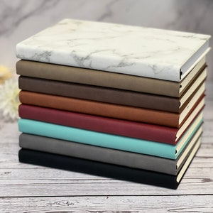 Personalized Hardcover Leather Journal Notebook, Customized Notebook ...