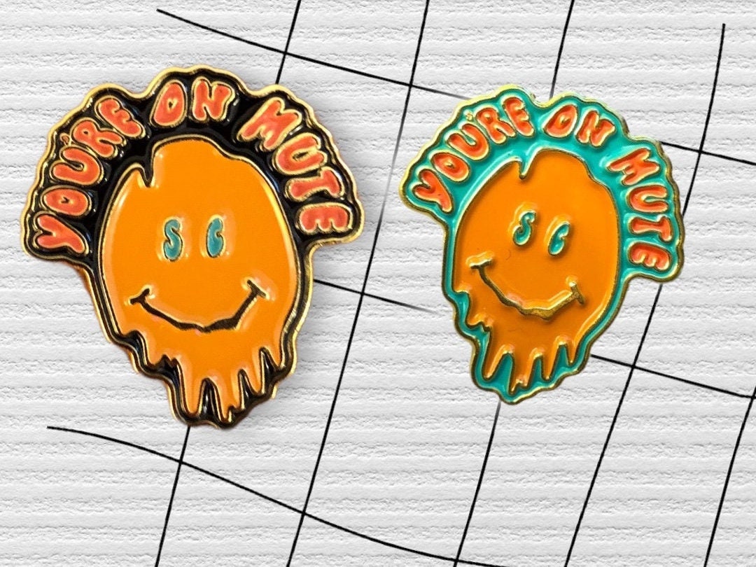 Mute Enamel Pin/ "you're on Mute" Pin/ Zoom Pin - Etsy