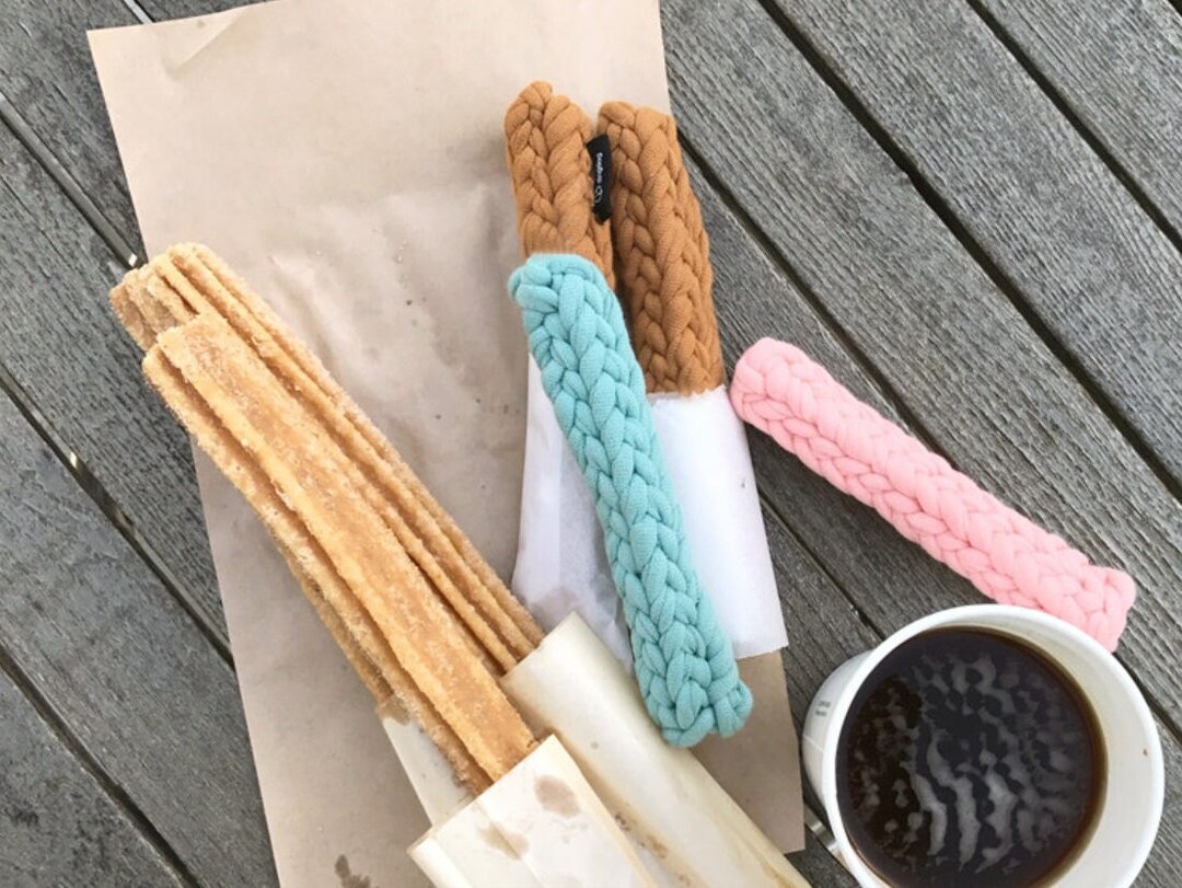 Churros Floss Rope Dog Toy Handmade Dog Toys Tug Play Dog Toy the Braid ...
