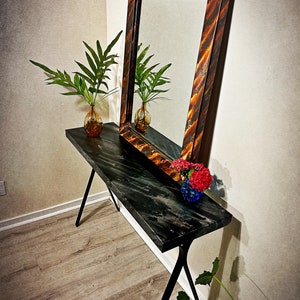 Stylish Copper Vanity Mirror - Custom Frame for Bathroom or Office ...