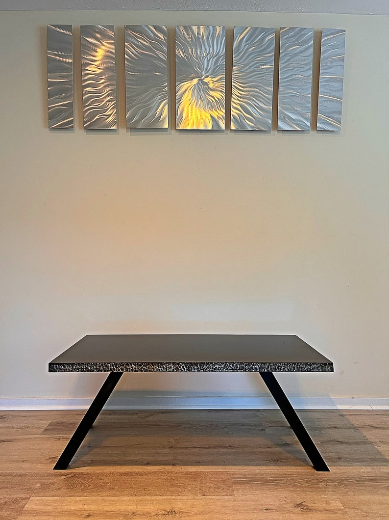 Modern Coffee Table, Metal Art, End Table, Funky Home Decor, Gothic ...