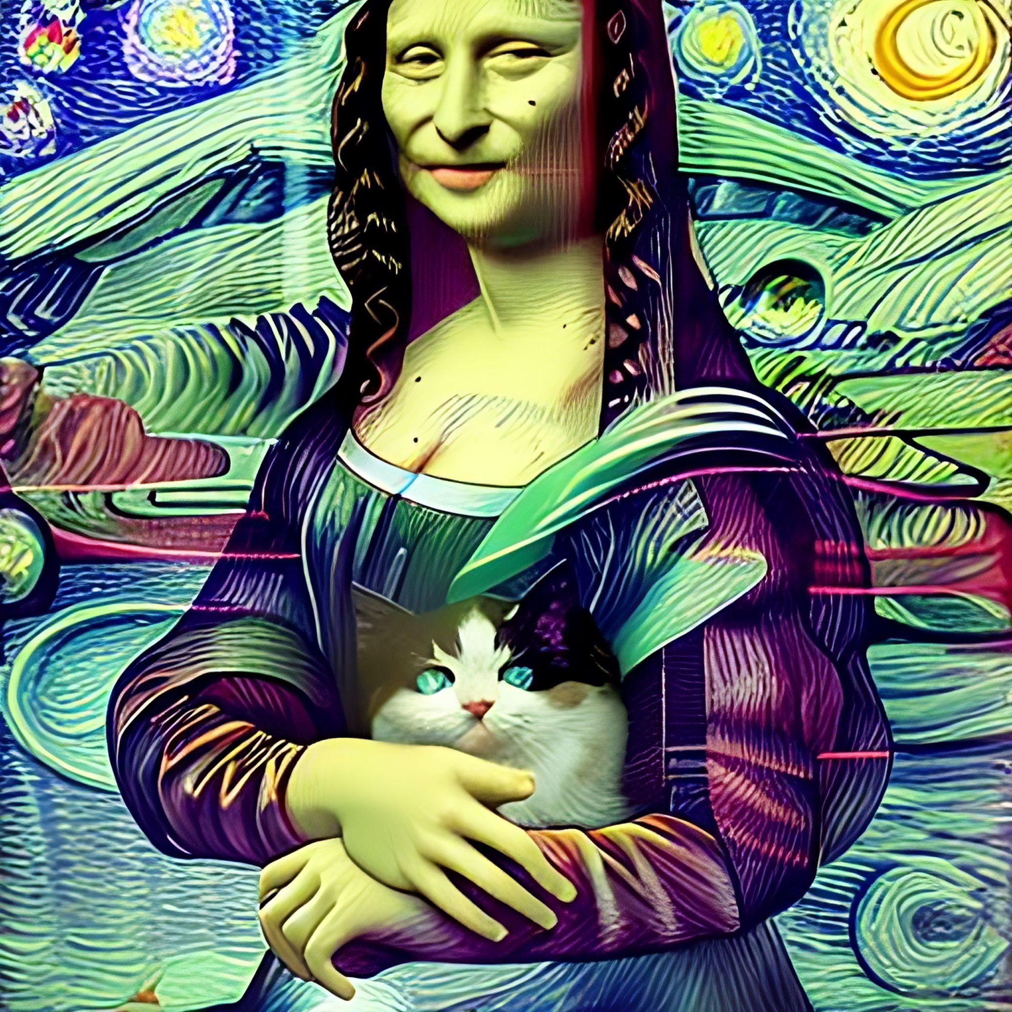 Mona Lisa Altered Art Print Collection Digital Download - Etsy
