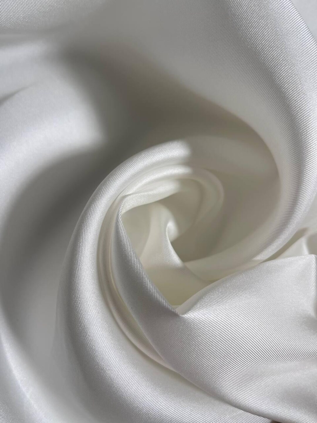 Slightly Stiff Natural Silk With a Delicate Sheen. Creamy Mikado Fabric ...