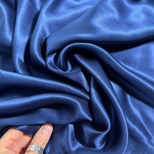 Silk Satin With a Pearly Sheen, Natural Silk for Airy Dresses. A Soft ...