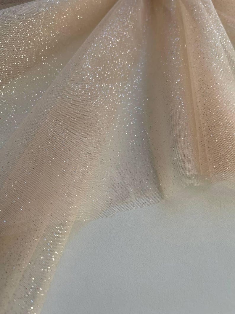 Delicate Tulle With Glitter. Shiny Material, Perfect for Wedding ...