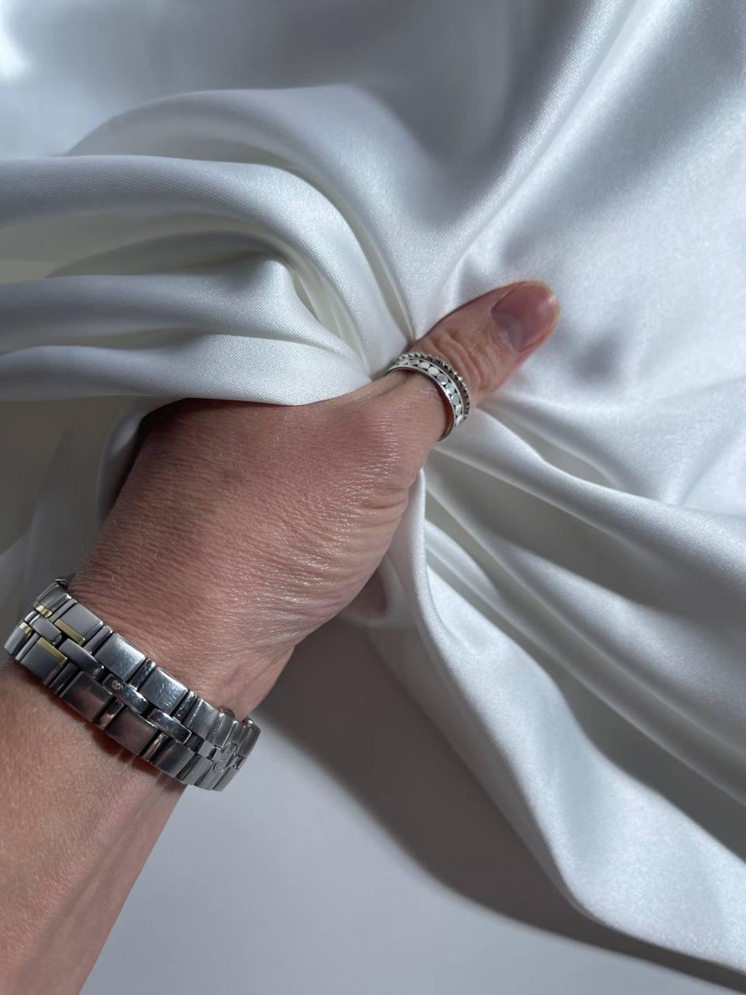 Smooth, Glossy Satin. Soft, Stretchy Fabric for Sewing. Satin Fabric ...