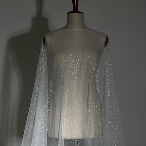 Shiny Tulle With Glitter Particles. Soft Glitter Tulle, Perfect for ...