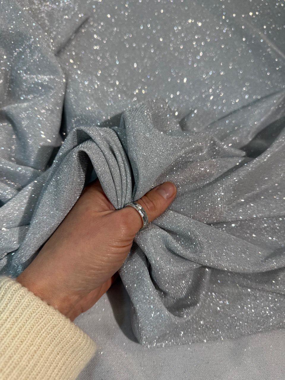 Glittery Knit Fabric. High-quality Glitter is Durable and Barely Sheds ...
