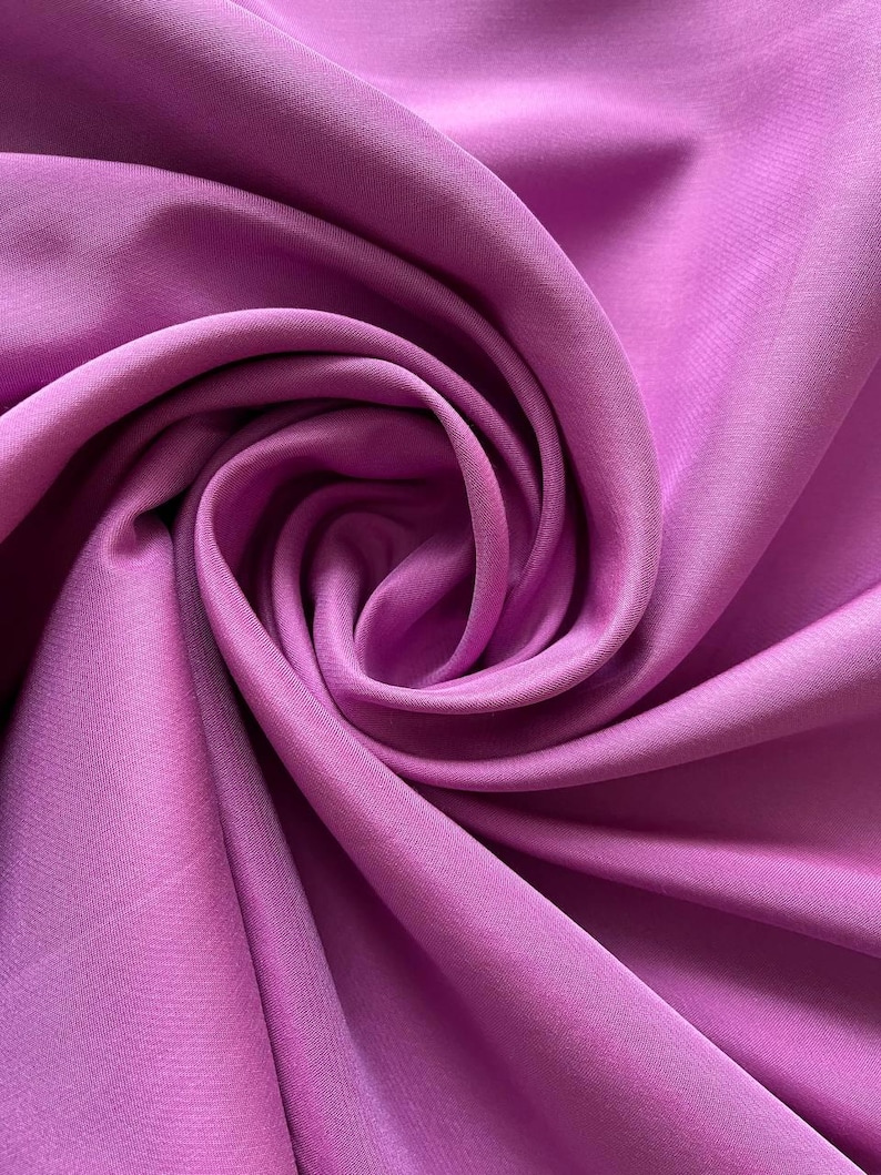 Branded Natural Silk in Lilac Color. Matte Fabric With a Subtle Sheen ...