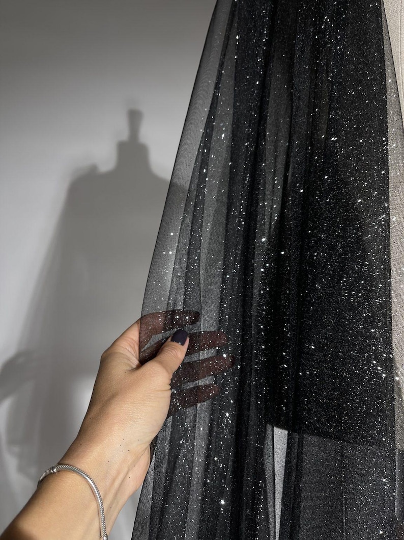 Shiny Tulle With Glitter Particles. Soft Glitter Tulle, Perfect for ...