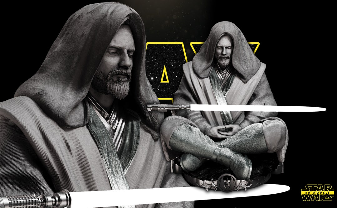 High Quality STL Printer Files Obi-wan Kenobi Fan Made - Etsy