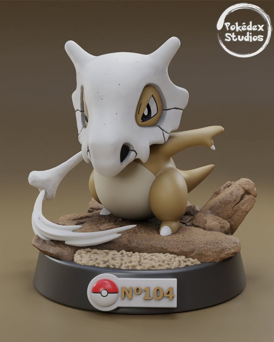 Cubone STL Pokedex Studios Pokemon STL Fan Art digital - Etsy UK