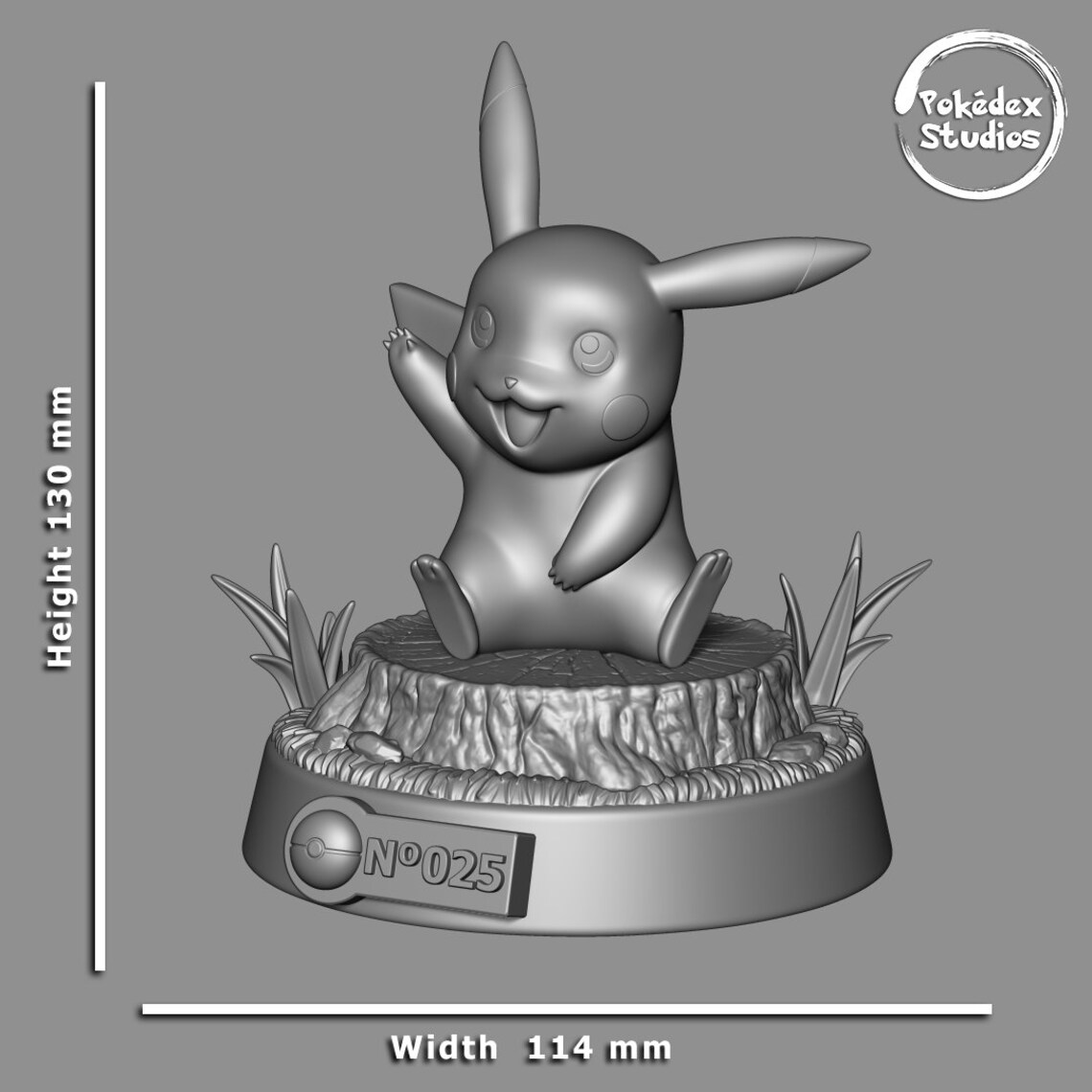 Pikachu STL Pokedex Studios Pokemon STL Fan Art digital - Etsy Hong Kong