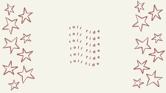 Roll Tide Desktop Wallpaper - Etsy