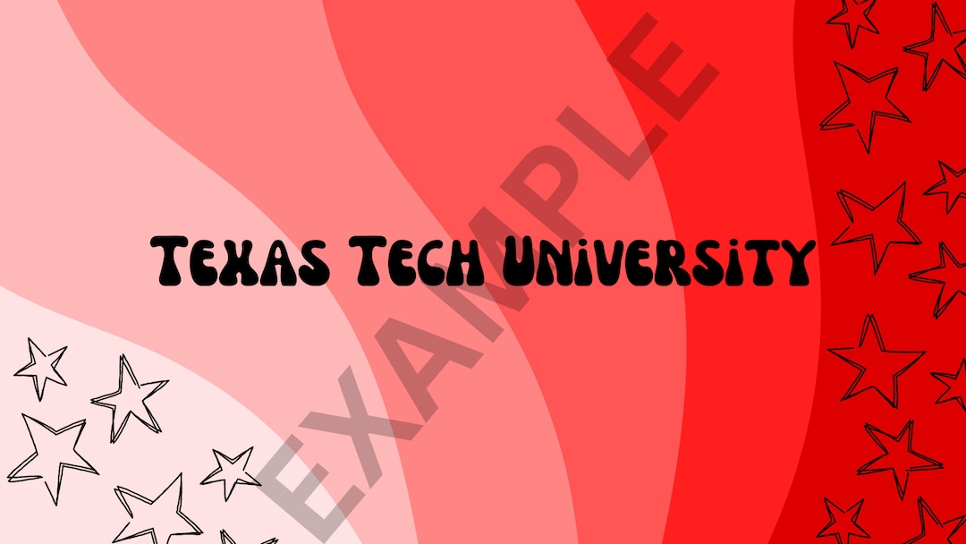 Texas Tech University Desktop Wallpaper - Etsy
