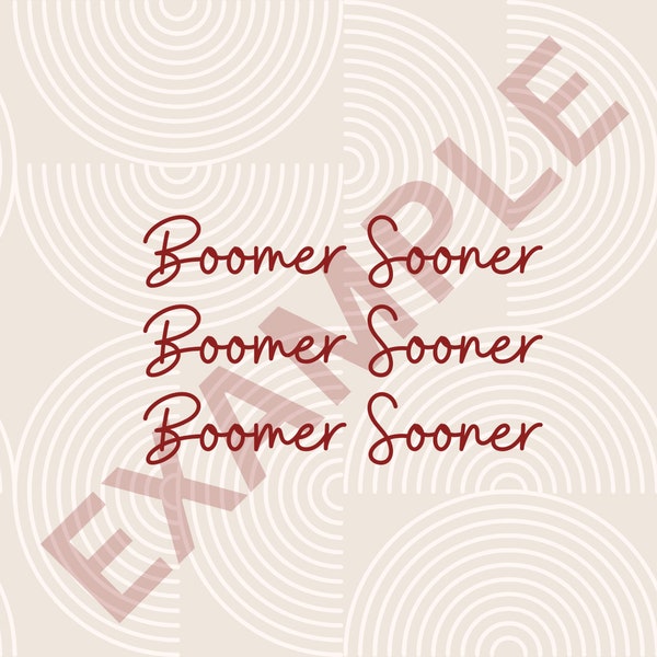 Boomer Sooner - Etsy