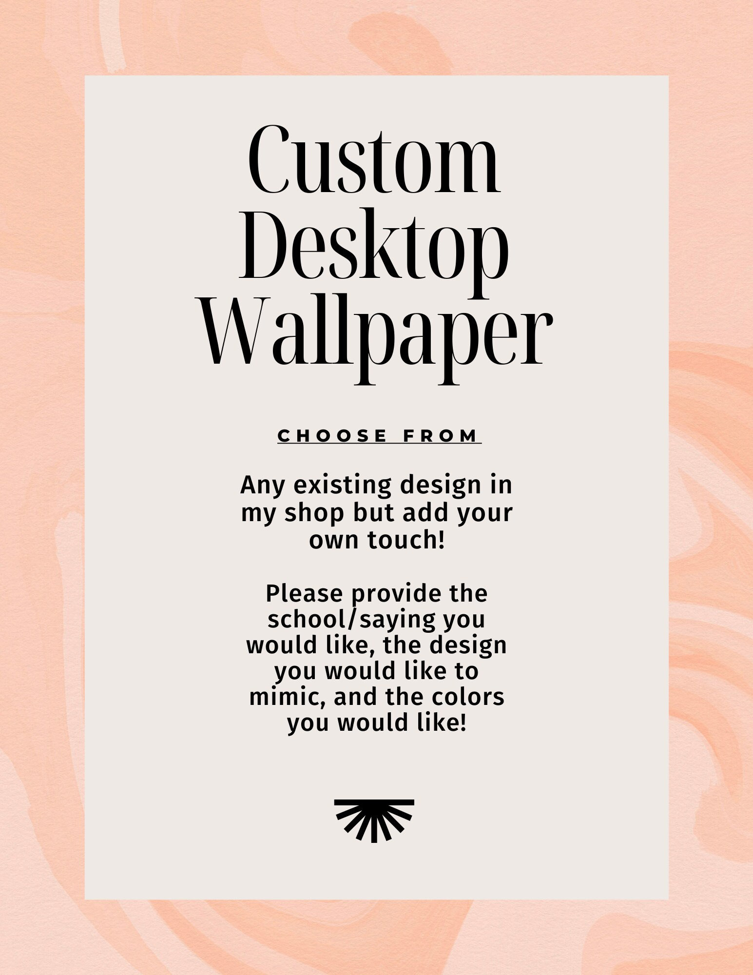 Custom Desktop Wallpaper - Etsy