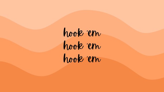 Hook 'em Desktop Wallpaper - Etsy