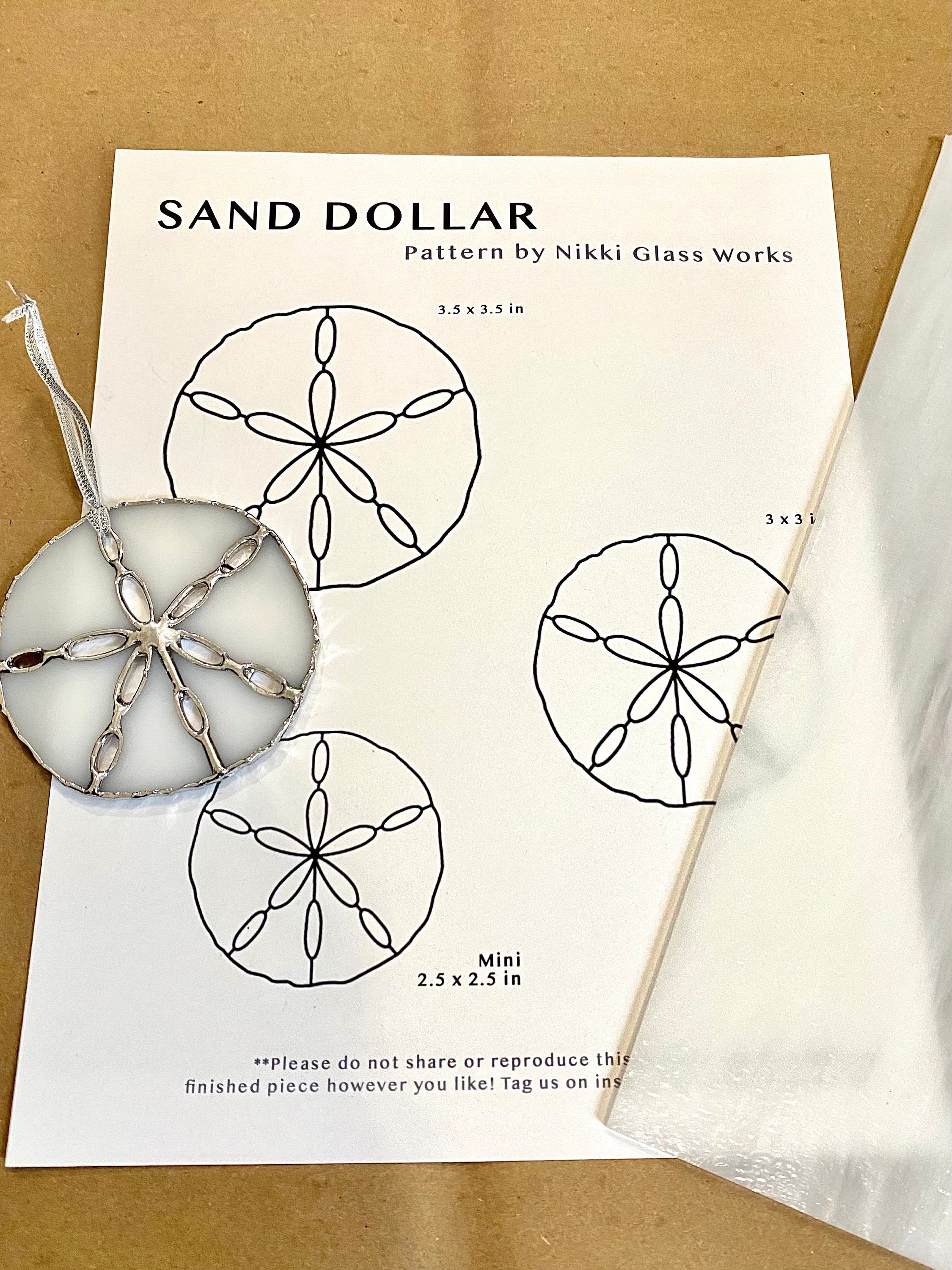 Sand Dollar PATTERN | Commercial Pattern | Shells | Stained Glass ...