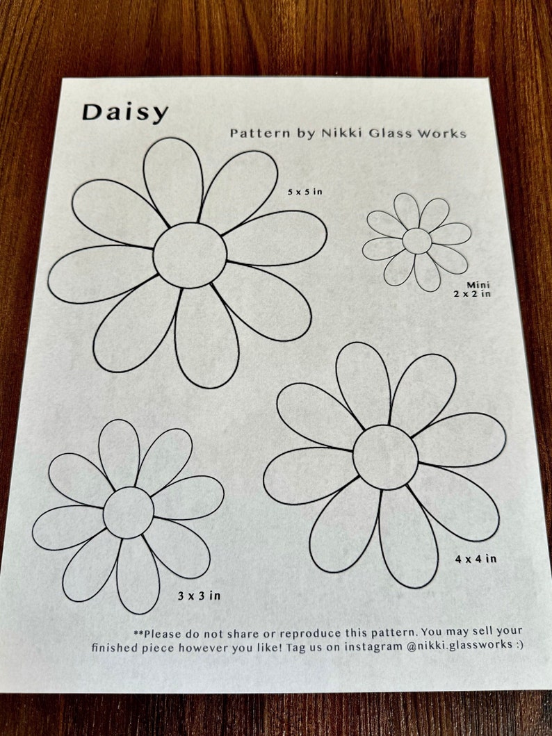 Daisy PATTERN | Commercial Pattern | Stained Glass Pattern | Digital ...
