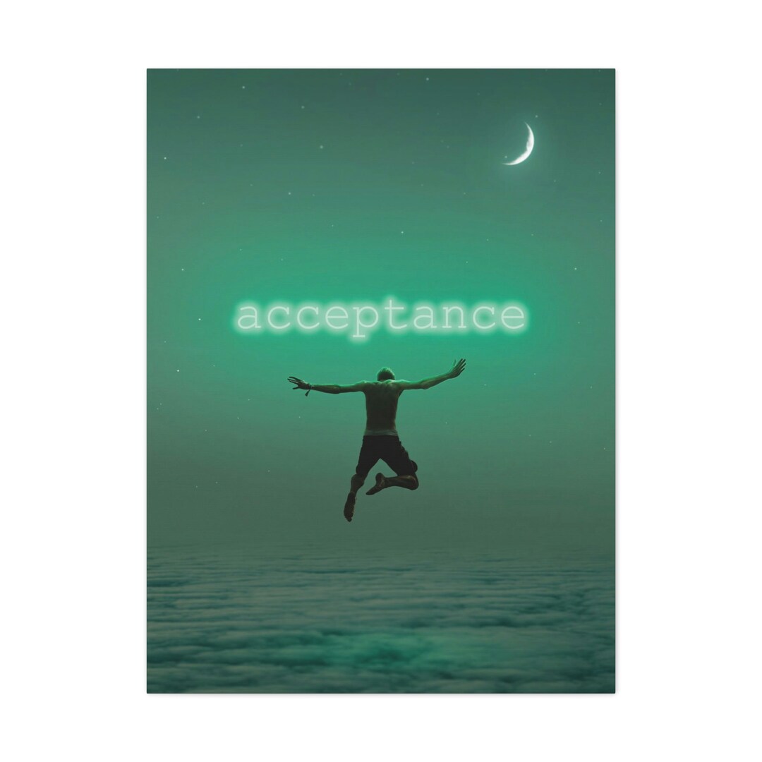 Acceptance "note to Self" Motivational Poster Art - Etsy