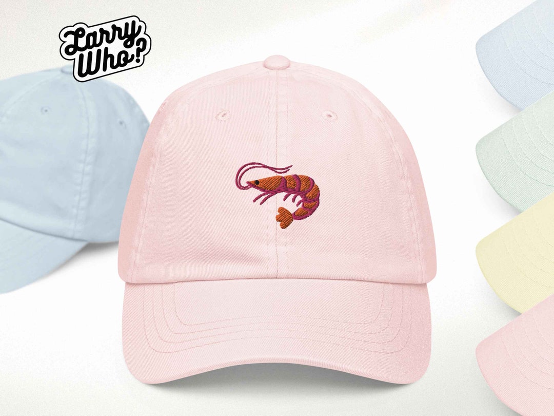Pastel Cap With Embroidered Shrimp | Unisex Cap With Embroidery | Surf ...