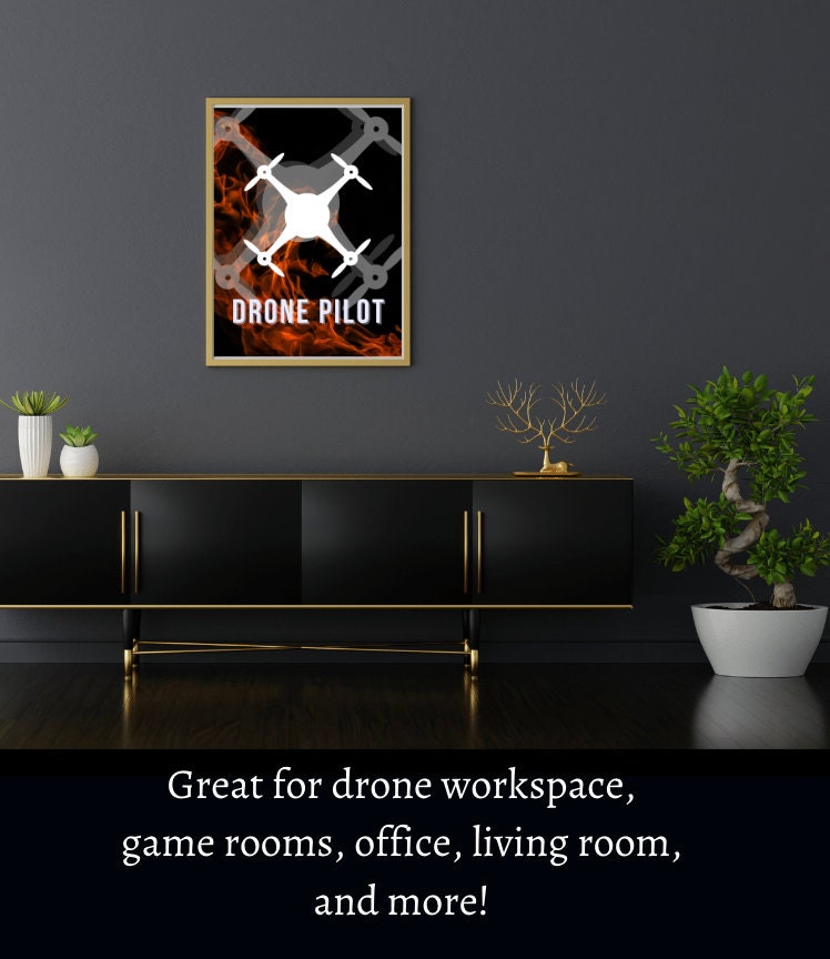 Drone Posters 3 Designs drone Pilot Digital - Etsy