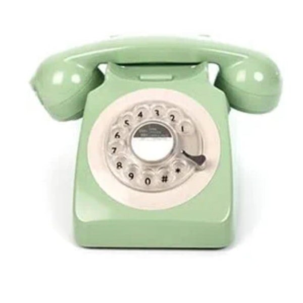 Green Rotary Phone - Etsy