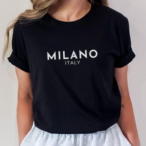 Milano Italy Shirt, Vacation in Italy, Gift for Women, Milano Trip Tee ...