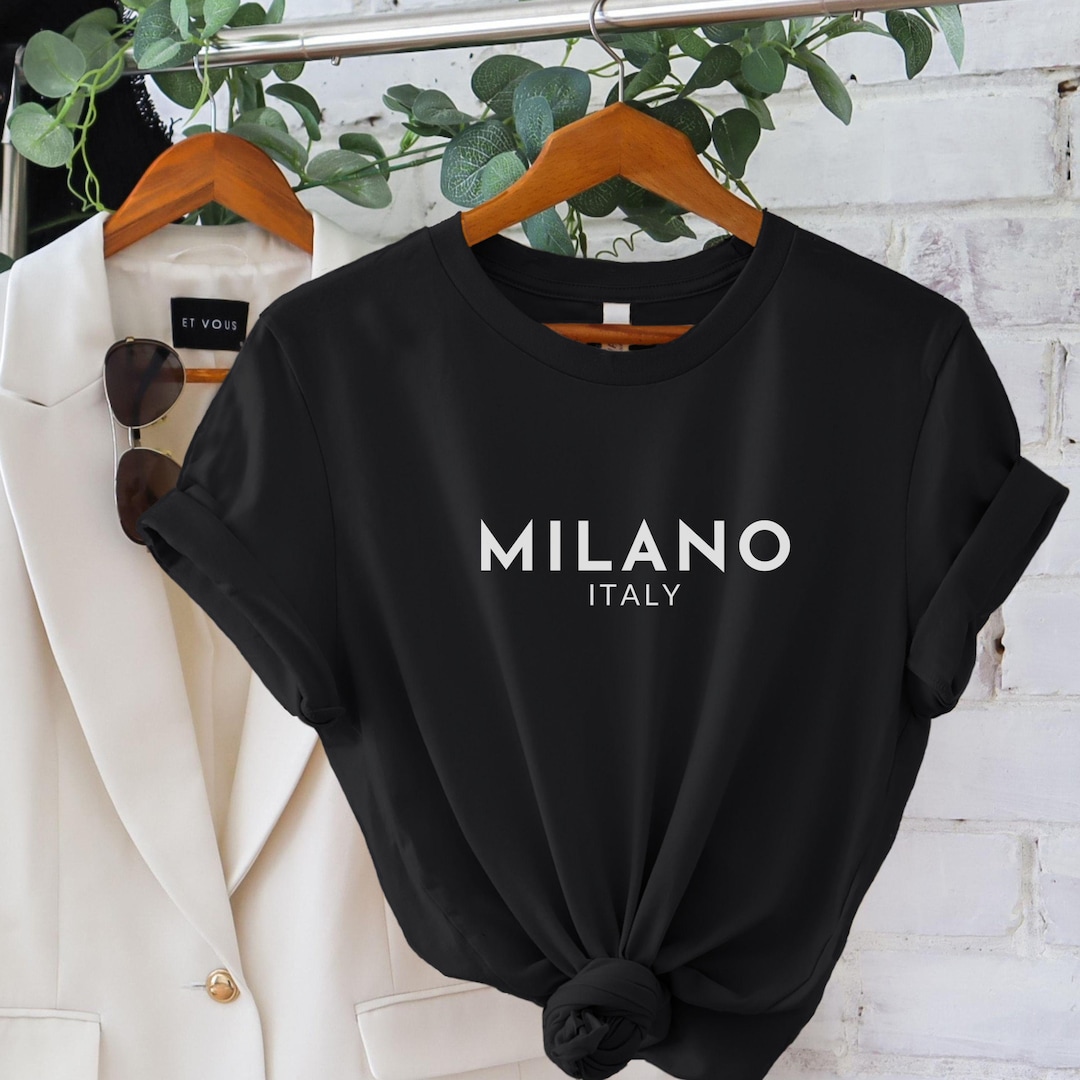Milano Italy Fashion T-shirt, Soft Cotton Travel Tee - Etsy