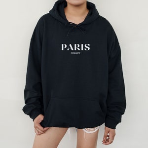 Paris France Oversized Hoodie, Fashion Girl Gift, Vacation in Paris ...