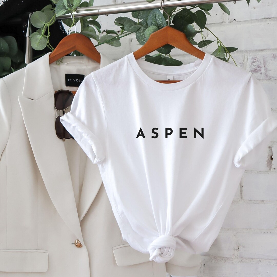 Aspen T-shirt, Soft Cotton Tee, Modern Minimalist Top - Etsy