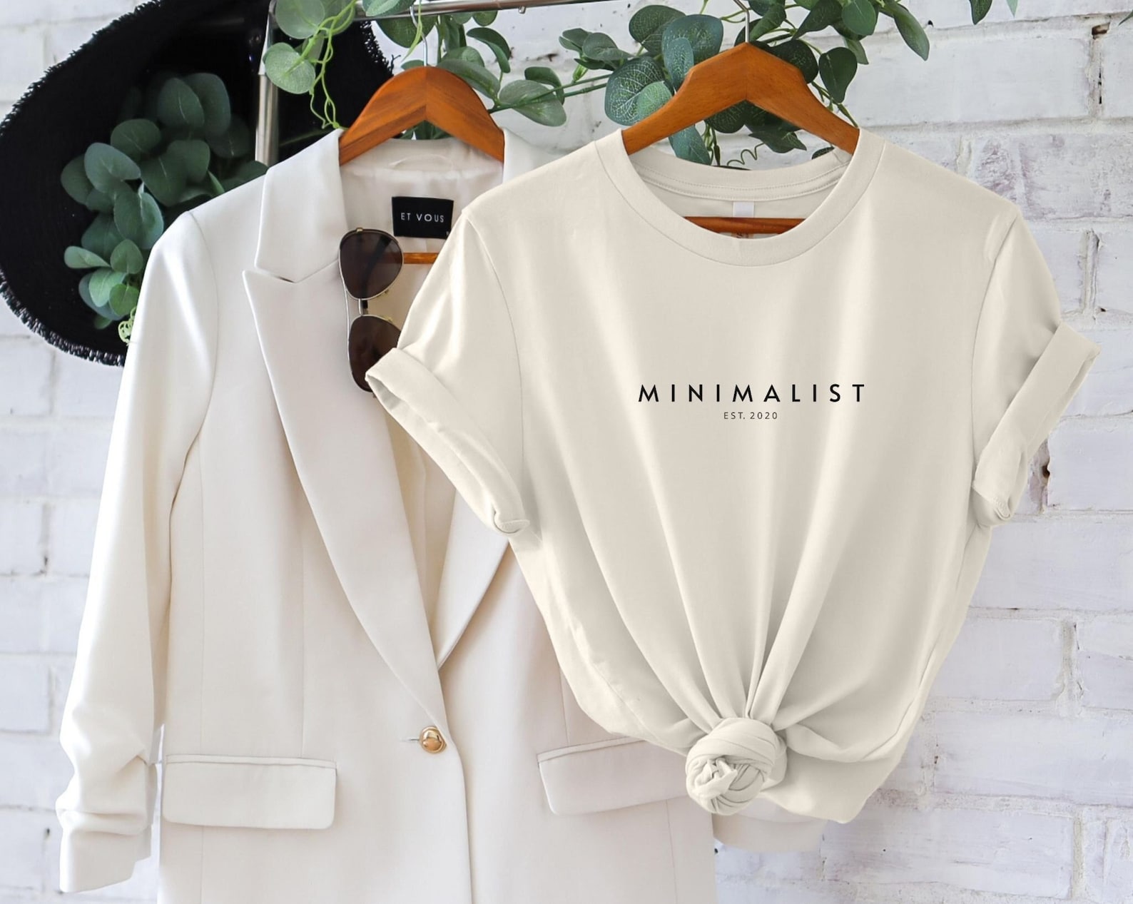 Minimalist Soft Cotton T-shirt: Mindfulness Clothing - Etsy