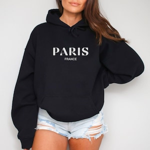 Paris France Oversized Hoodie, Fashion Girl Gift, Vacation in Paris ...