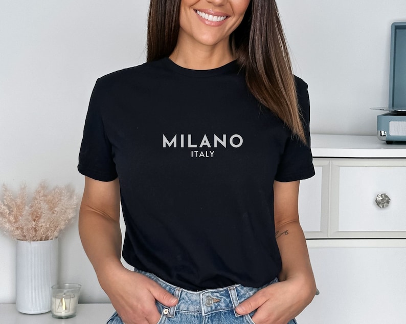 Milano Italy Shirt, Vacation in Italy, Gift for Women, Milano Trip Tee ...