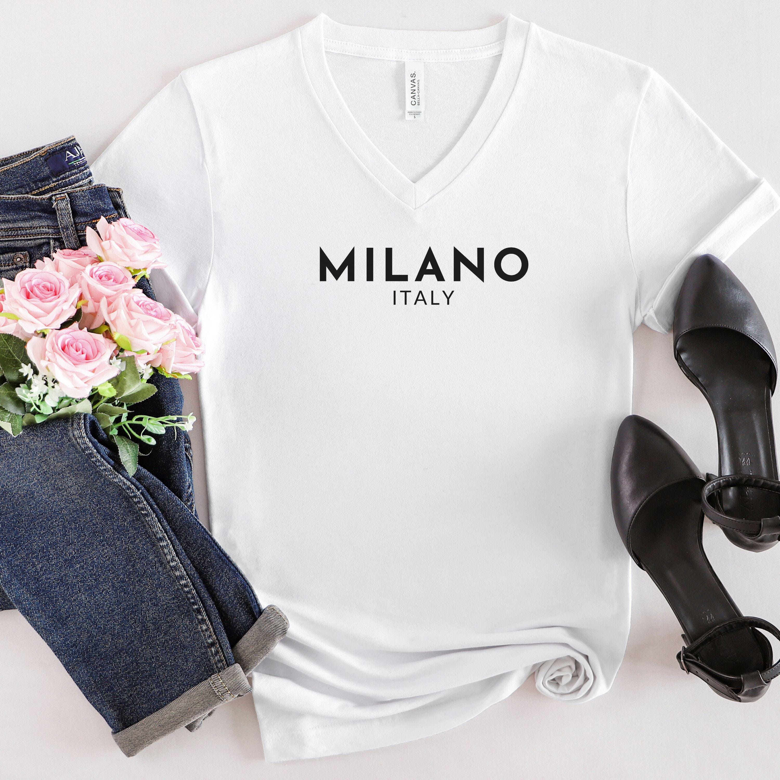 Milano Italy V-neck Shirt, Vacation in Italy, Travel Lover Gift, Italy ...