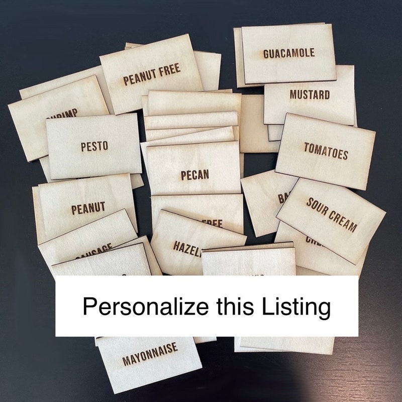 Food Name Tags for Buffet - Etsy