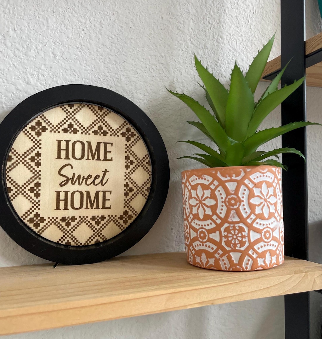 Home Sweet Home Circle Sign - Etsy