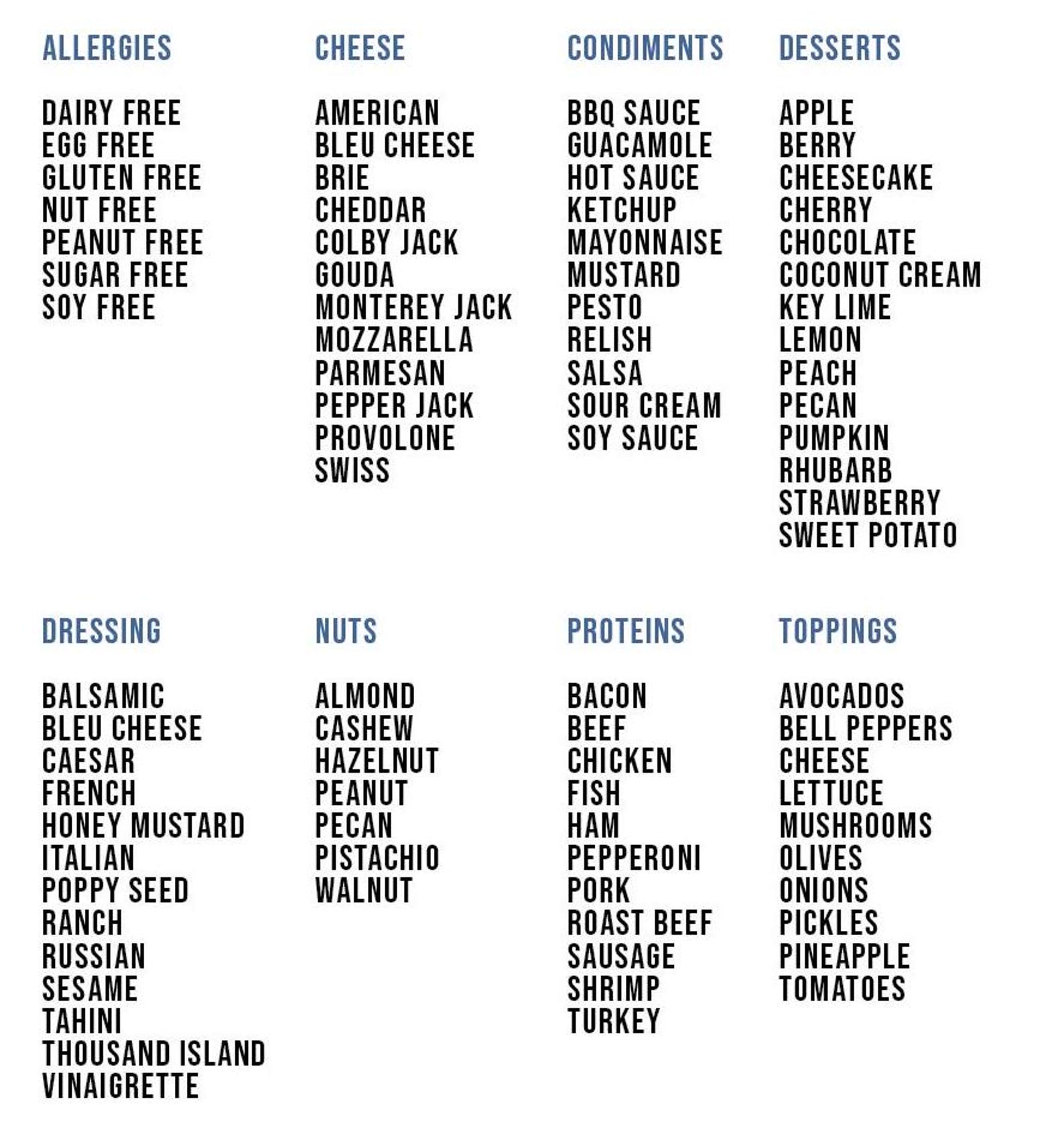 Wooden Buffet Cards, Food Labels, Food Name Sign - a La Cart - Etsy