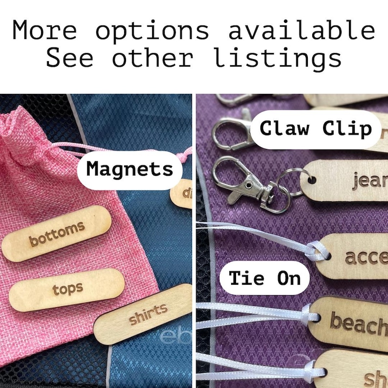 Packing Cube Magnetic Tag, Personalize This Listing - Etsy