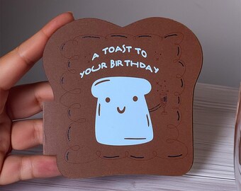 Printable Birthday Card / Here's a Toast to Your Birthday Card/ Toast ...