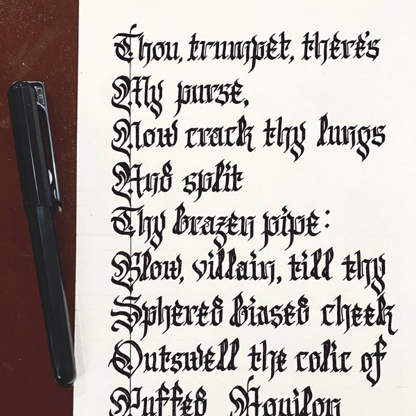 Calligraphy Service - Etsy