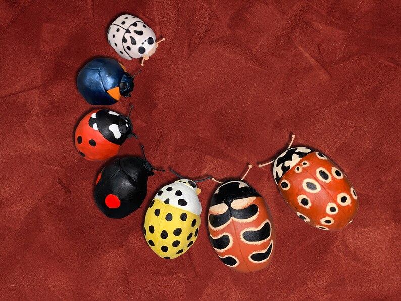 CUSTOM Ladybug Ladybird Figurine Sculpture Display - Etsy