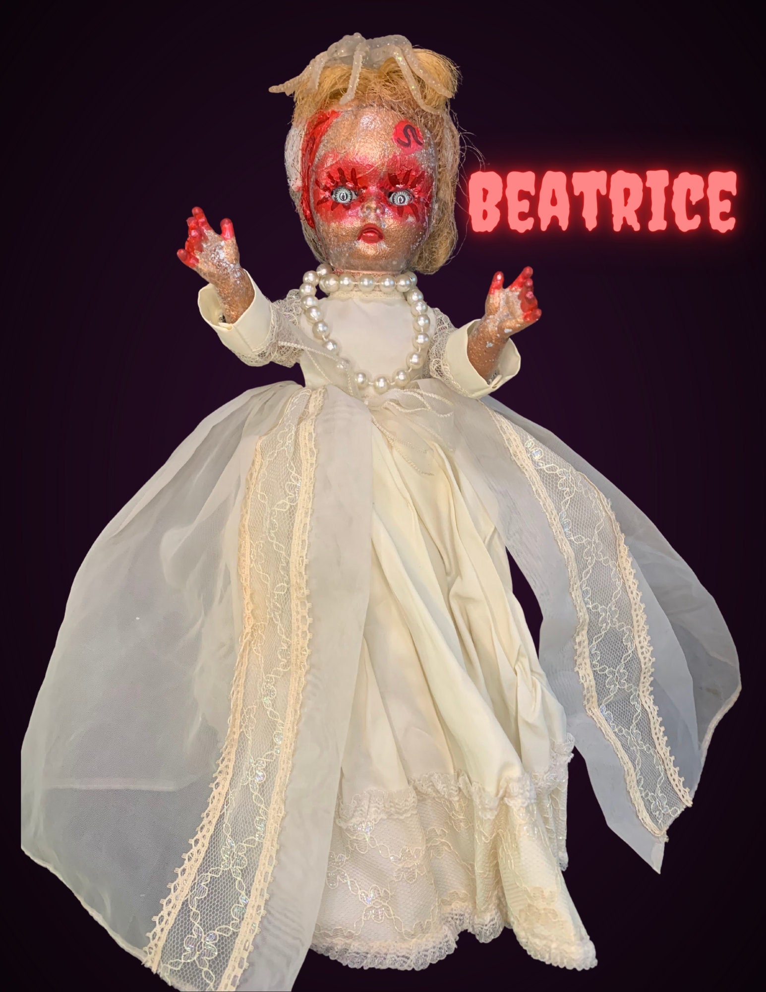 Beatrice Creepy Doll - Etsy