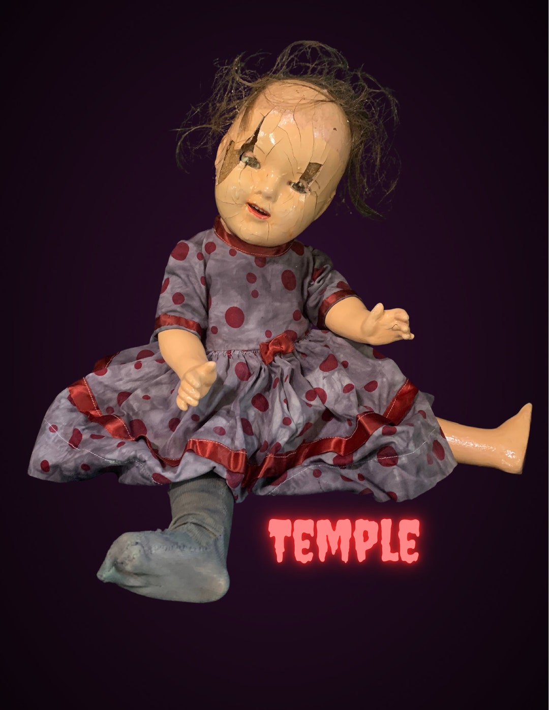 Temple Creepy Doll - Etsy