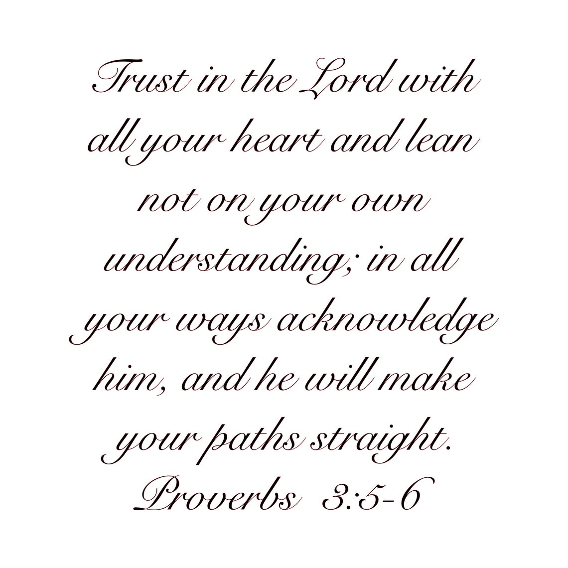 Proverbs3:5-6 Bible Verse SVG File ONLY Cricket, Glowforge, Engraving ...