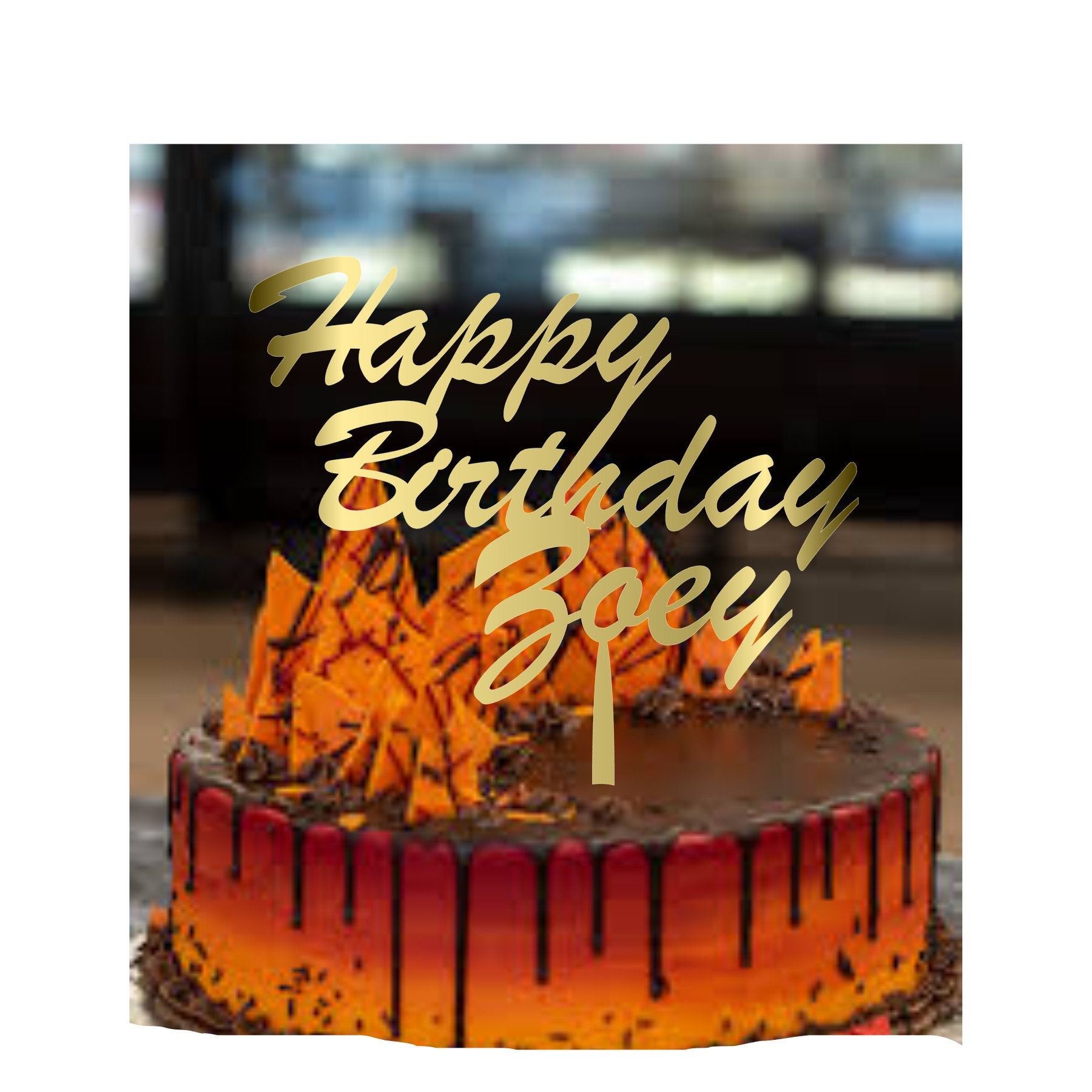 Happy Birthday Cake Topper - Etsy