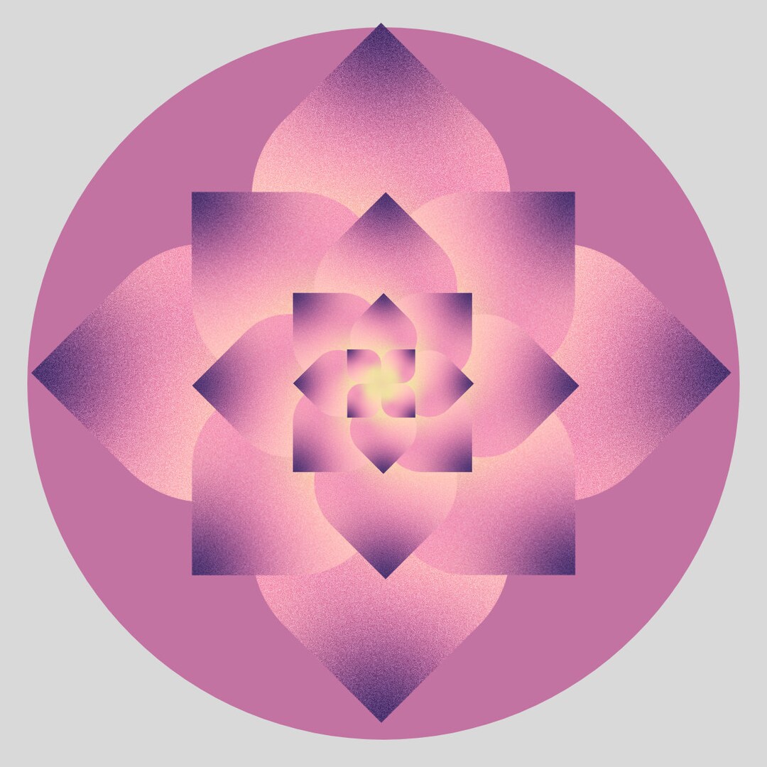 10 Digital Printable Geometric Flower Stickers - Etsy